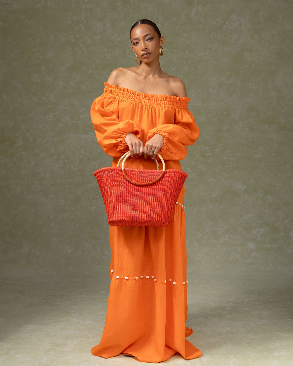 Strapless Balloon Sleeve Maxi Dress – Sensi Studio