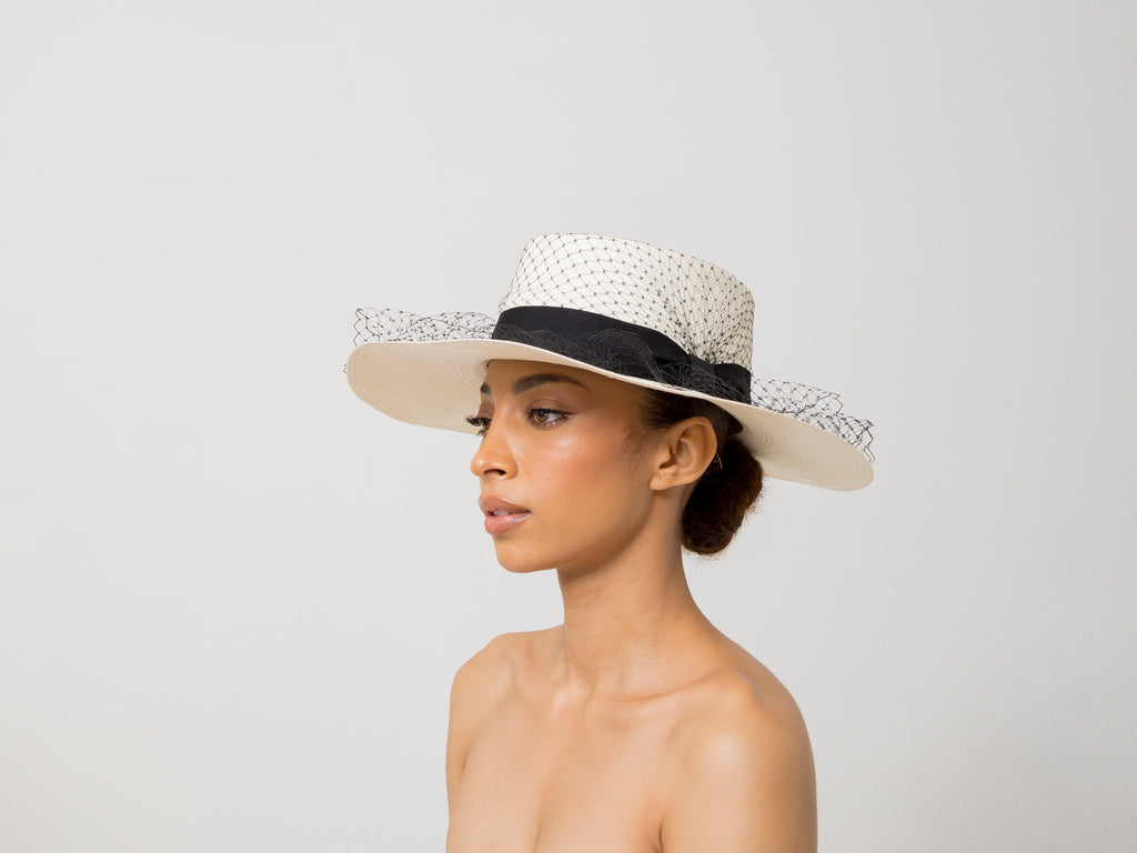 "Glamour" Long Brim Cordovan Hat – Sensi Studio