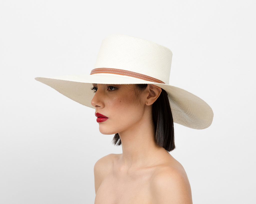 Cordovan Hat Extra Long Brim – Sensi Studio