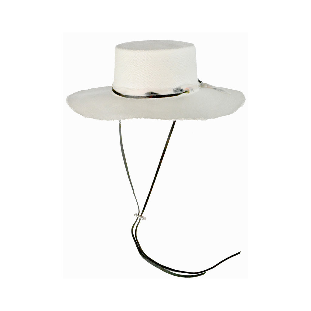 Long Brim Cordovan Hat With Leather Band – Sensi Studio
